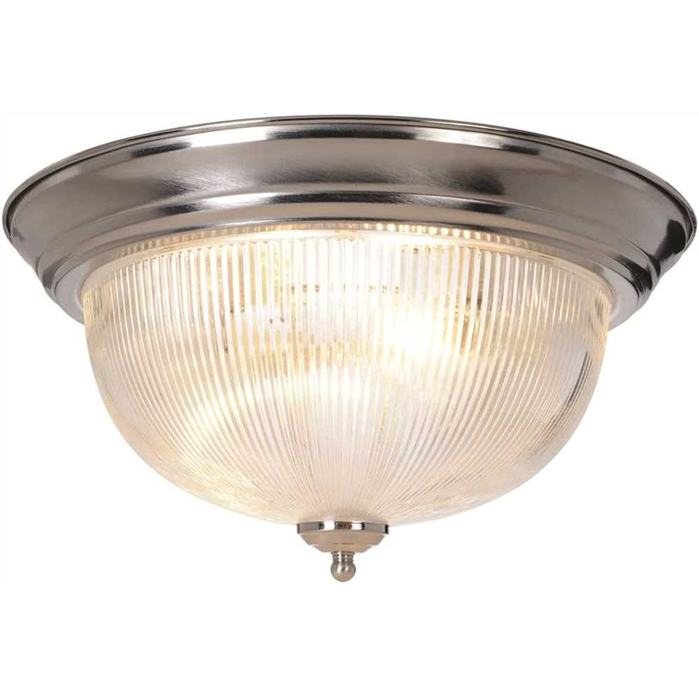 Monument 558732 3 Lights Brushed Nickel Flushmount - Walmart.com