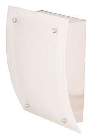 Monument Bathroom Wall Light Fixture, Frosted Matte White Glass, 5 ...