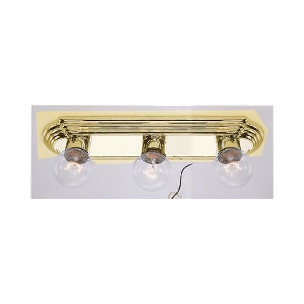 BEVELED EDGE VANITY STRIP LIGHT FIXTURE, MAXIMUM THREE 60 WATT ...