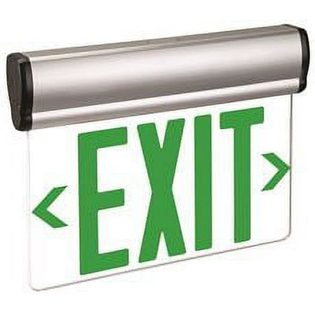 Monument Edge-Lit Led Exit Sign, Single Face, Green - Walmart.com