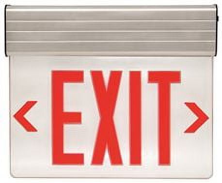 Monument 617119 Led Edge Exit Sign Light, Single Face - Walmart.com