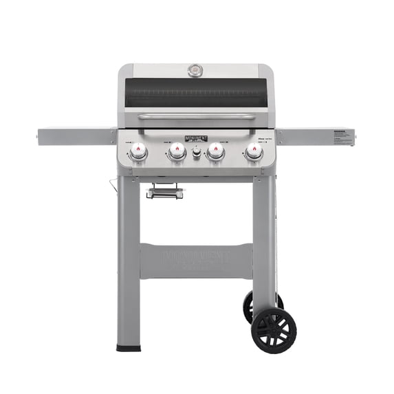 Monument Grills 4-Burner Liquid Propane Gas Grill, 48,000 BTU Stainless ...