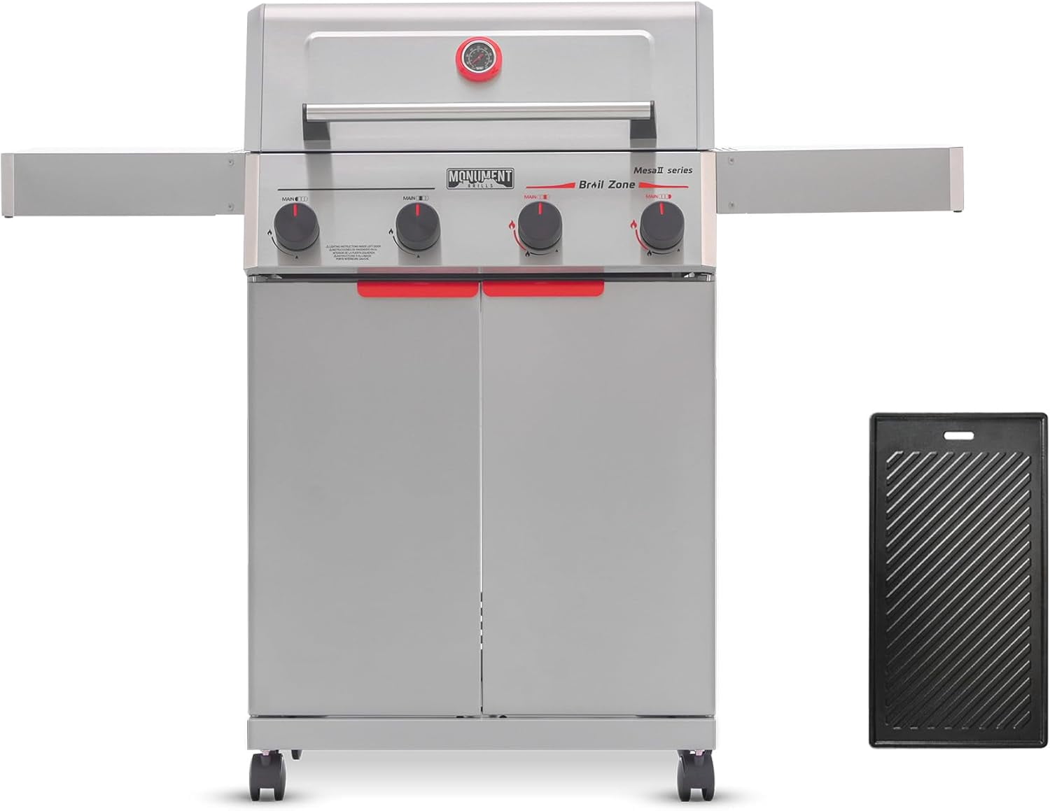 Monument Grills 4 Burner Propane Gas Grill ,Stainless Steel Outdoor ...