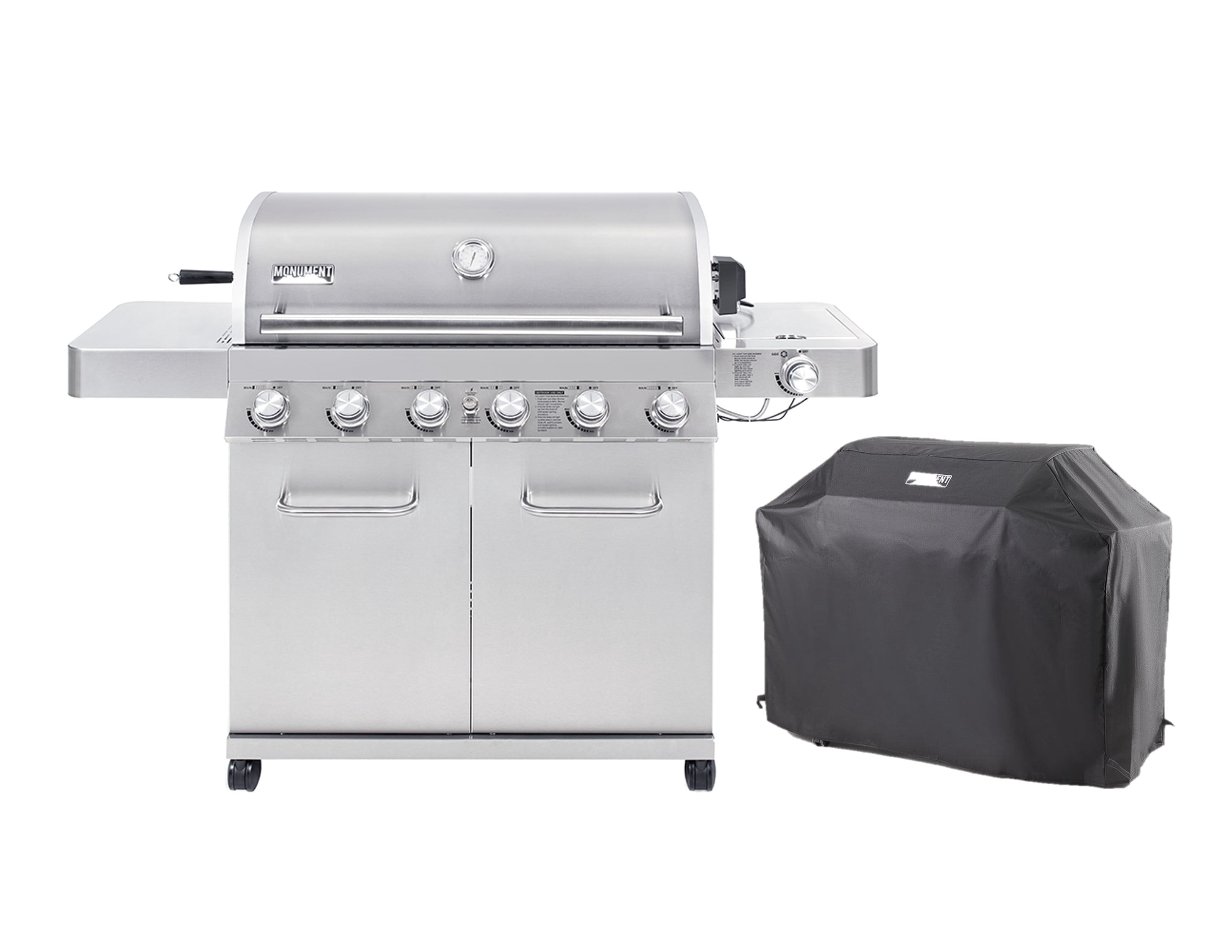 Monument Grills, 6-Burner Propane Gas Stainless Grill, Model 96083 ...