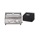 Monument Grills Portable 2-Burner Tabletop Propane Gas Grill in ...
