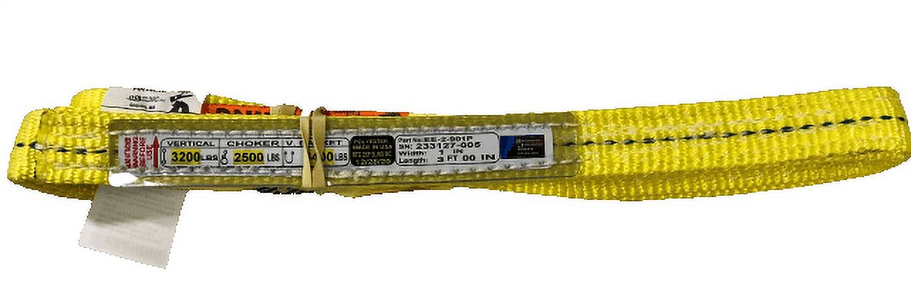 Monument Industrial Supply 1" X 3' Eye & Eye Polyester Web Sling ...