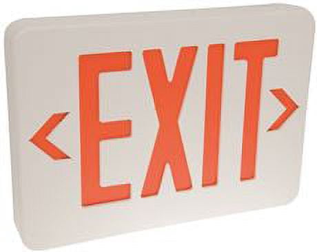 Monument Led Exit Sign With Battery Backup, Red - Walmart.com