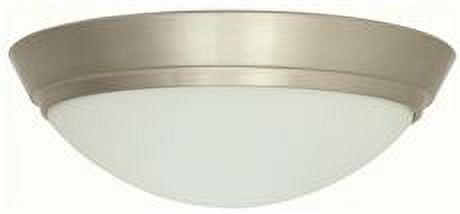 Monument Led Flush Mount Ceiling Fixture, Brushed Nickel, 11-1/8 X 3-3/ ...
