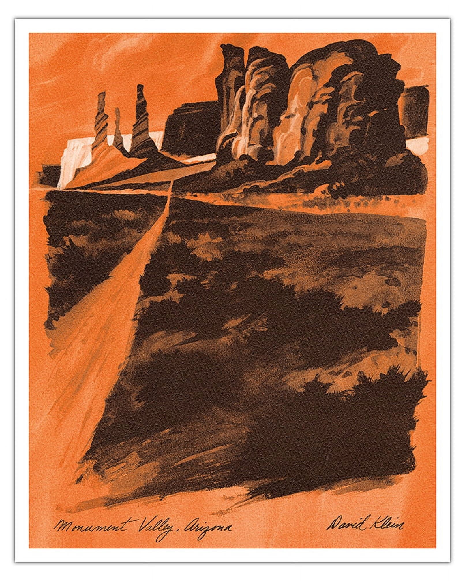 Monument Valley Arizona - Sandstone Buttes - Vintage Airline Travel ...