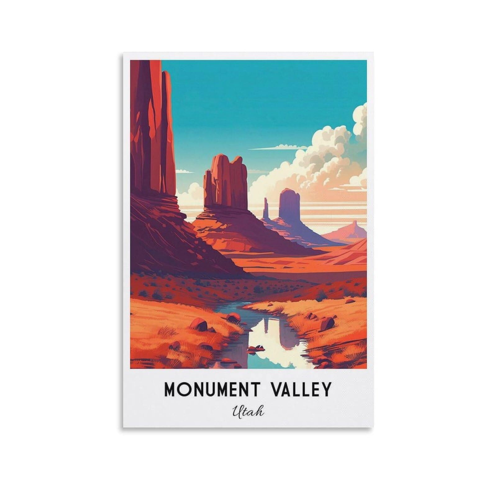 Monument Valley Utah Poster, Arizona Wall Art, Utah Desert Wall Art ...