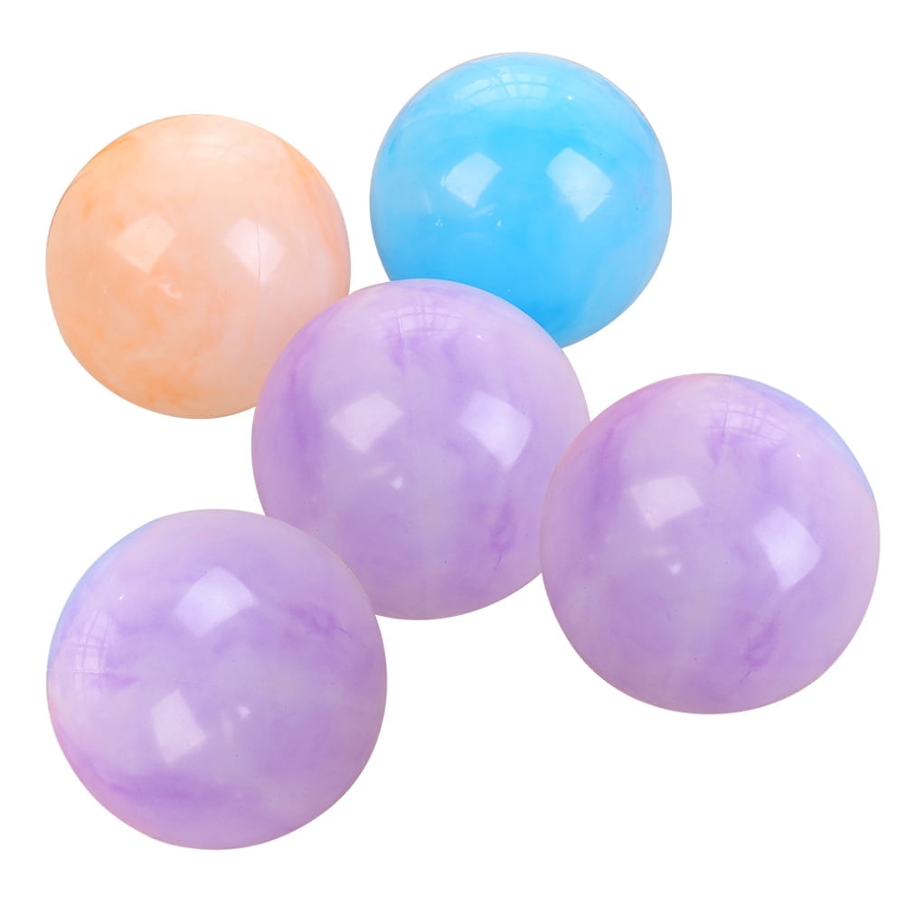 Monyance 9 Inch 5 Pcs Bouncy Balls for Toddlers, Rubber Inflatable ...