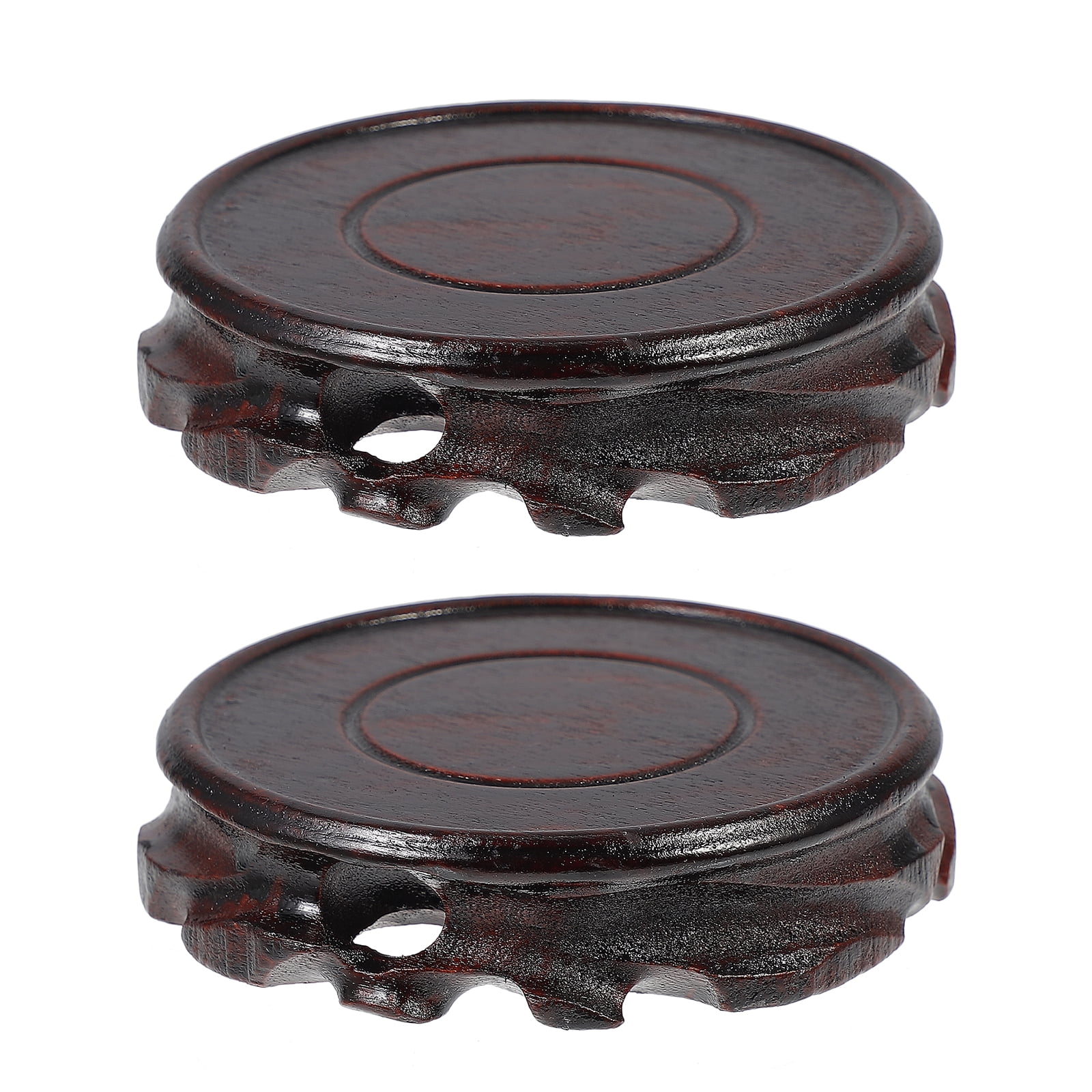 Monyance Artware Display Base Round Wood Display Base for Teapot/Vase ...