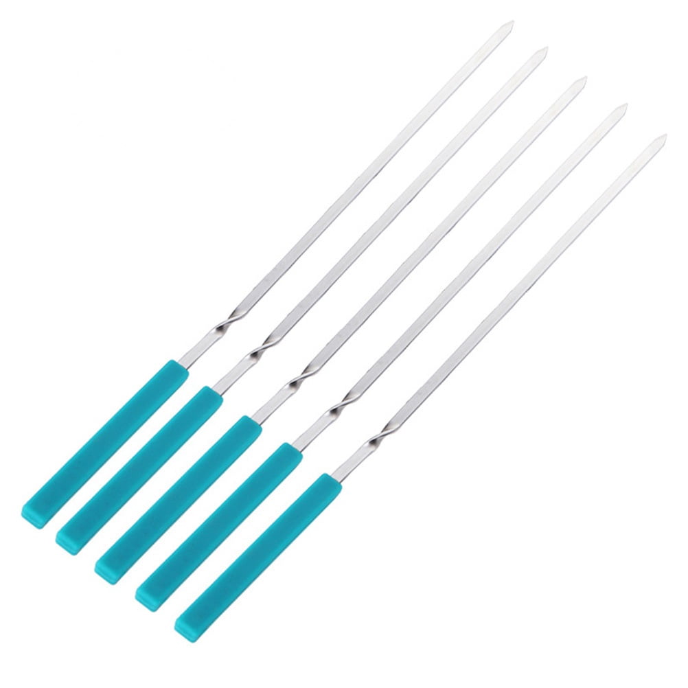 Monyance BBQ sticks 10 PCS Stainless Steel BBQ Barbecue Kabob Flat ...