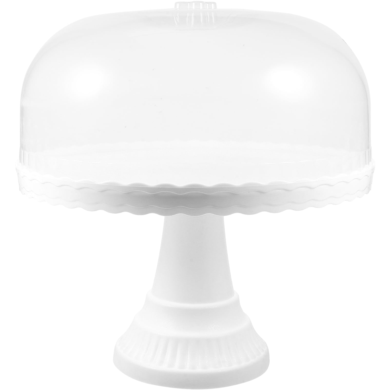 Monyance Birthday Cake Tray Plastic Cake Stand with Dome Lid for ...
