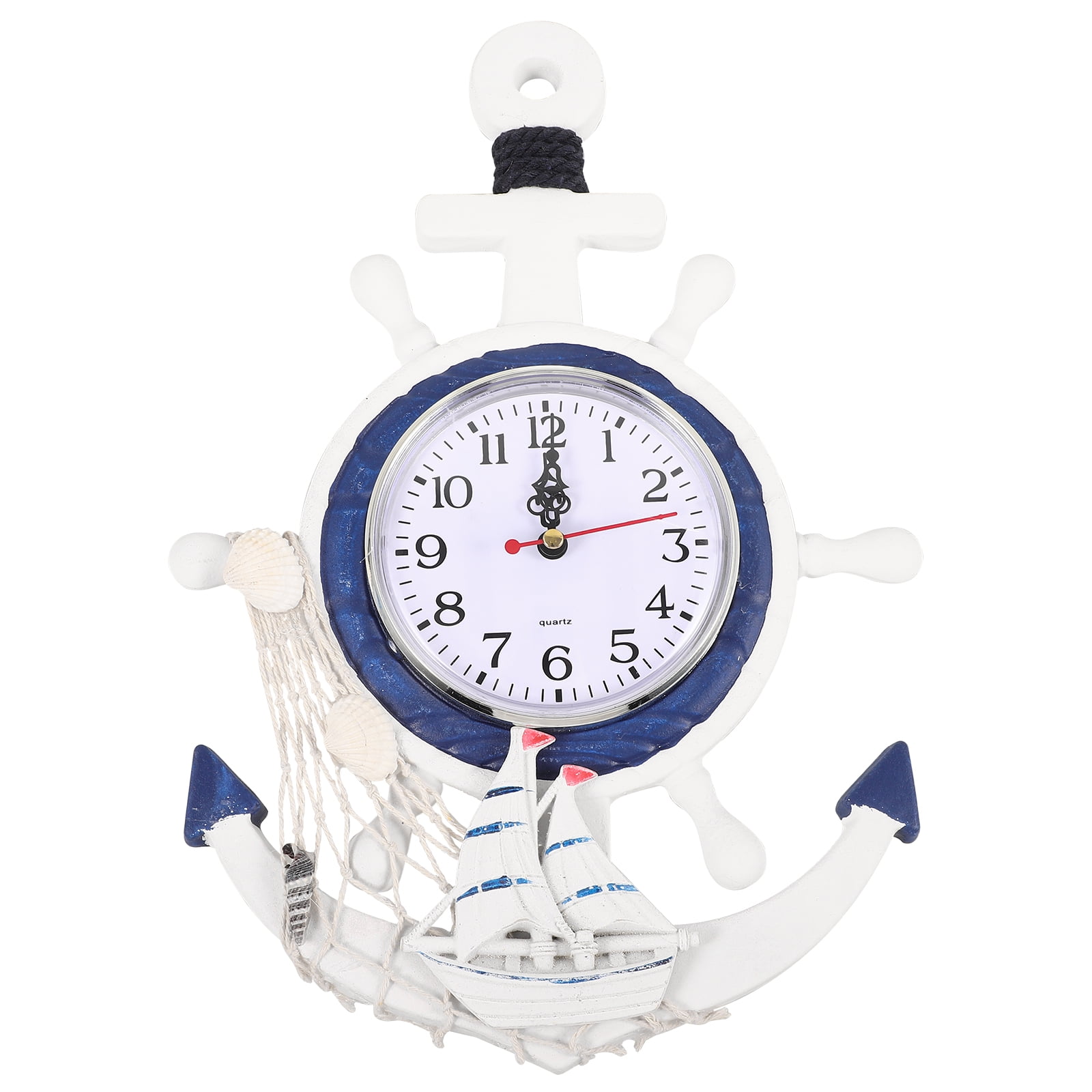 Monyance Boat Anchor Hanging Clock Creative Wall Clock Boat Anchor ...