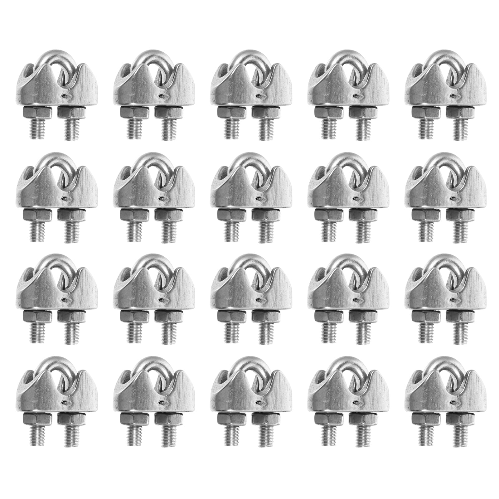 Monyance Cable Clip 20pcs Stainless Steel U-Shaped Bolts Tensioning ...