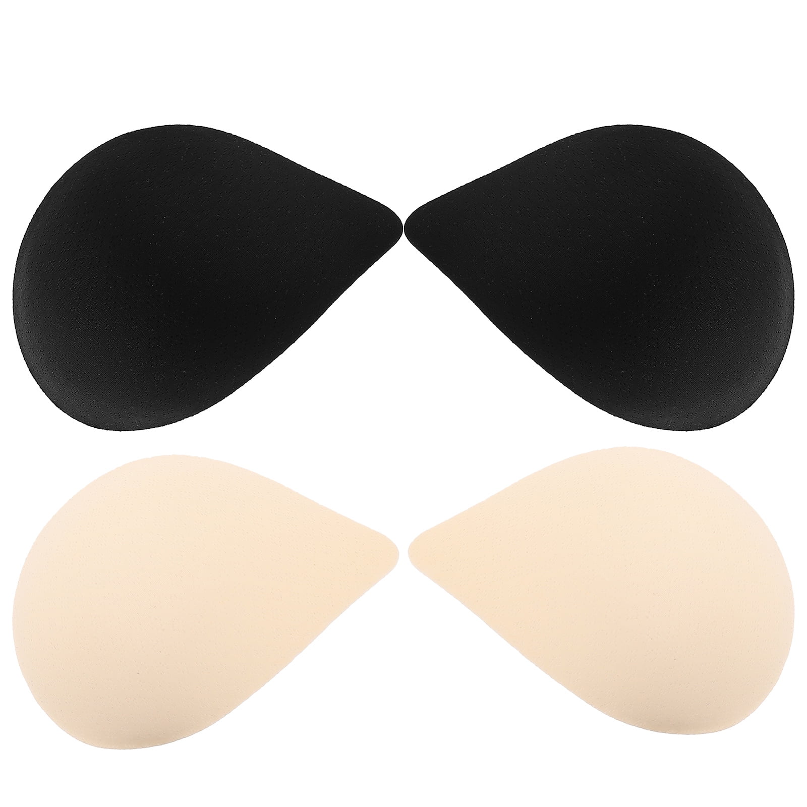 2 Pair Skin Friendly Bra Pads Latex Inserts for Women Bra Cushions ...