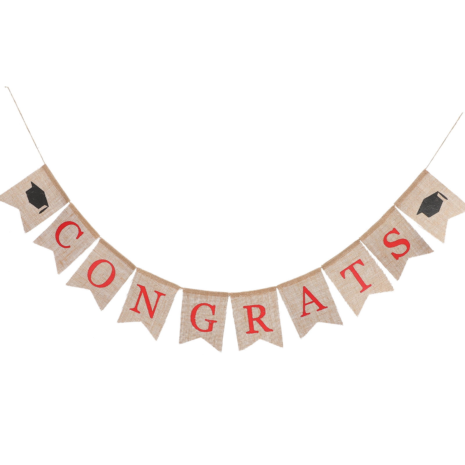 Monyance Congrats Graduation Party Yard Banner Burlap Congrats 2023 ...