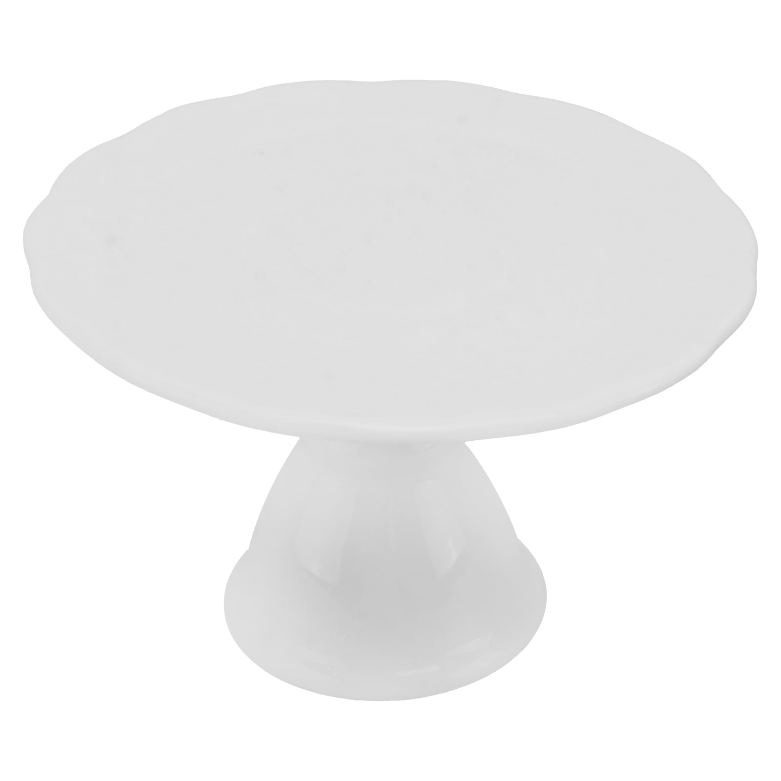 Monyance Cupcake Stand 1Pc Ceramics White Cake Plate Simple Cake Rack ...
