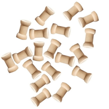 Bright Creations 50 Pack Empty Wooden Thread Spools for DIY Arts and ...