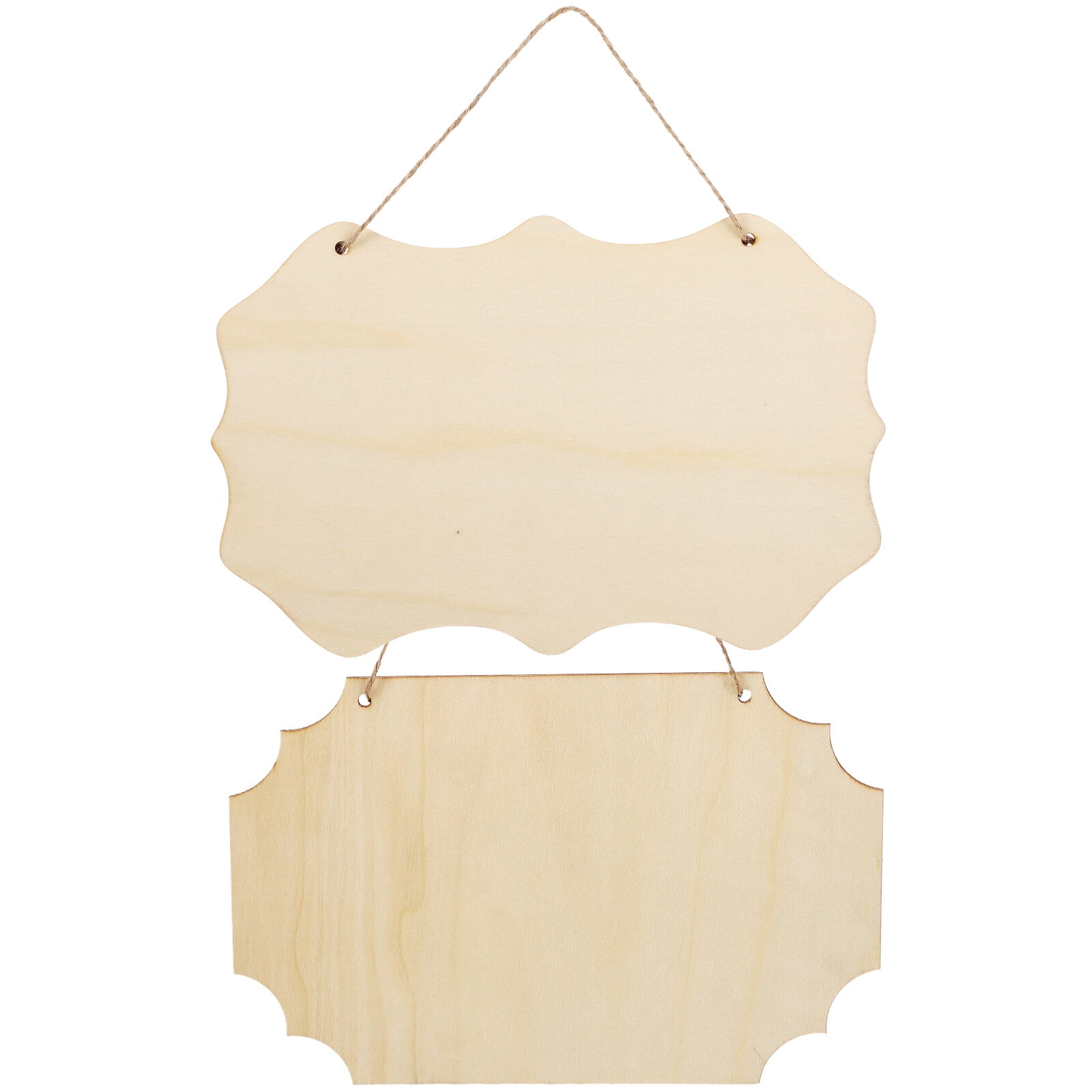 Monyance Hanging Wood Signs Unfinished Wooden Plaque for DIY Crafts ...