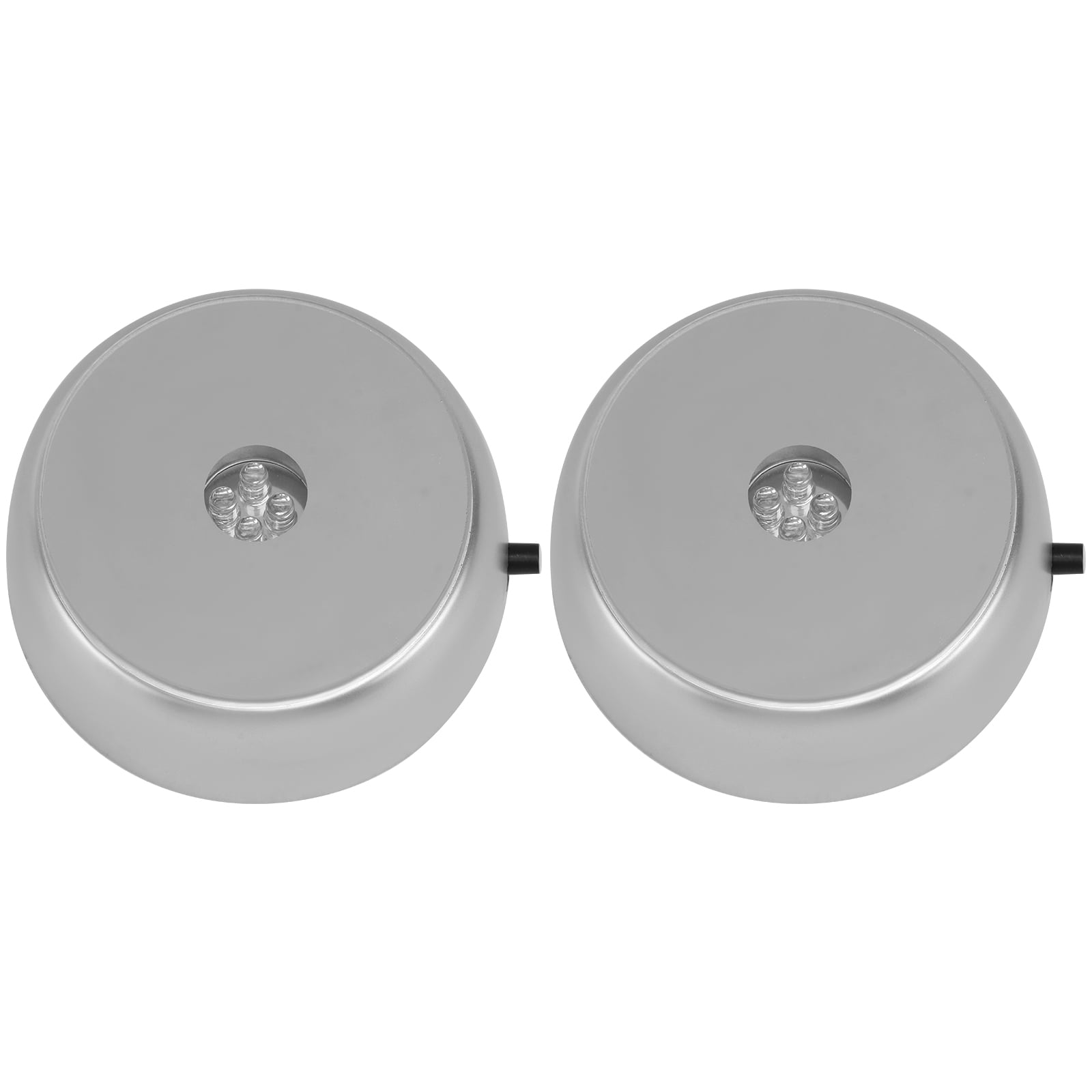 Monyance LED Stand Base 4 LED Round Light Base for Glass Art & Drinks(3 ...