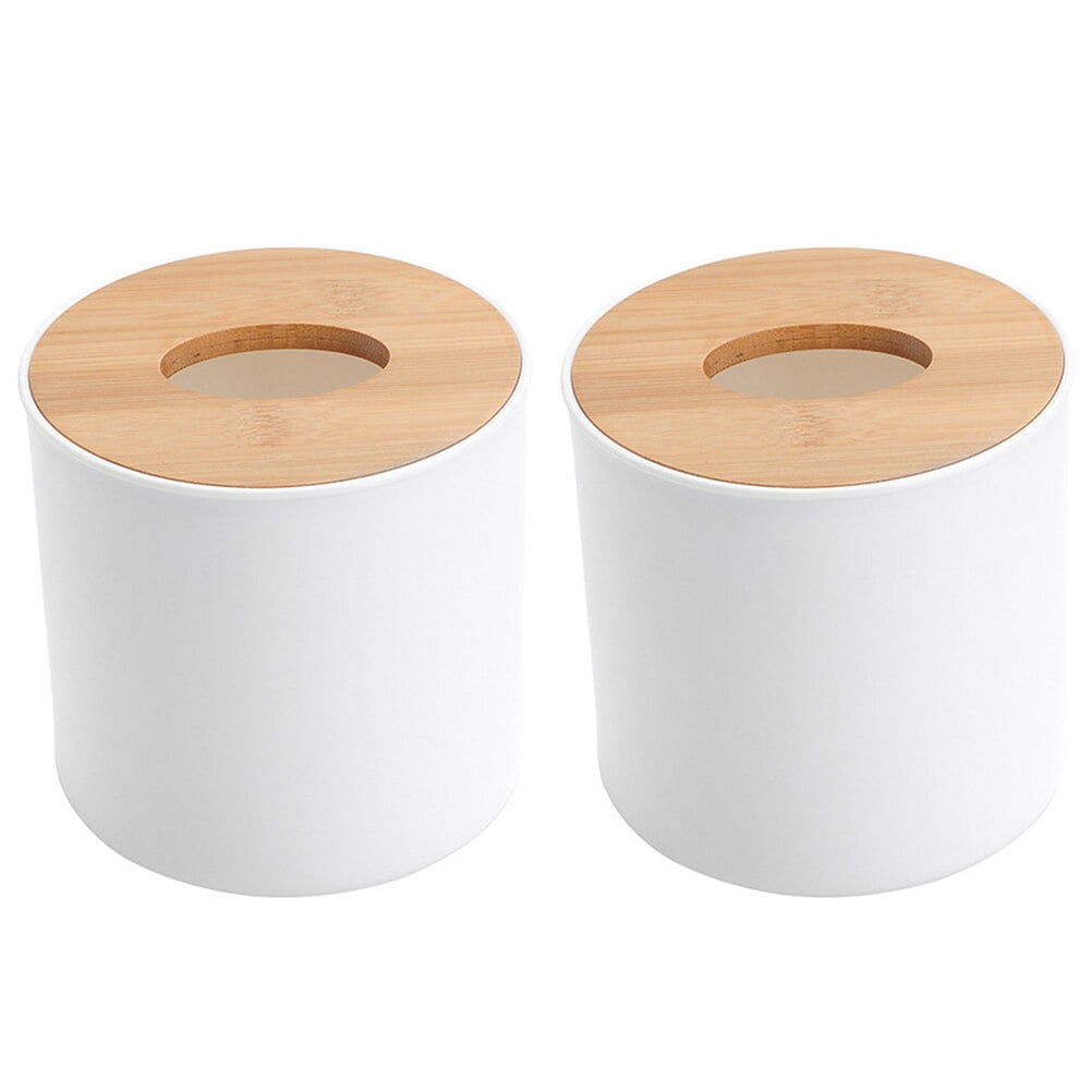 Monyance Roll Paper Holder 2PCS Round Tissue Box Paper Towel Holder for ...
