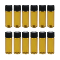 Brown Glass Vials Liquid Bottles Lab Screwcap Capacity Sample Travel ...
