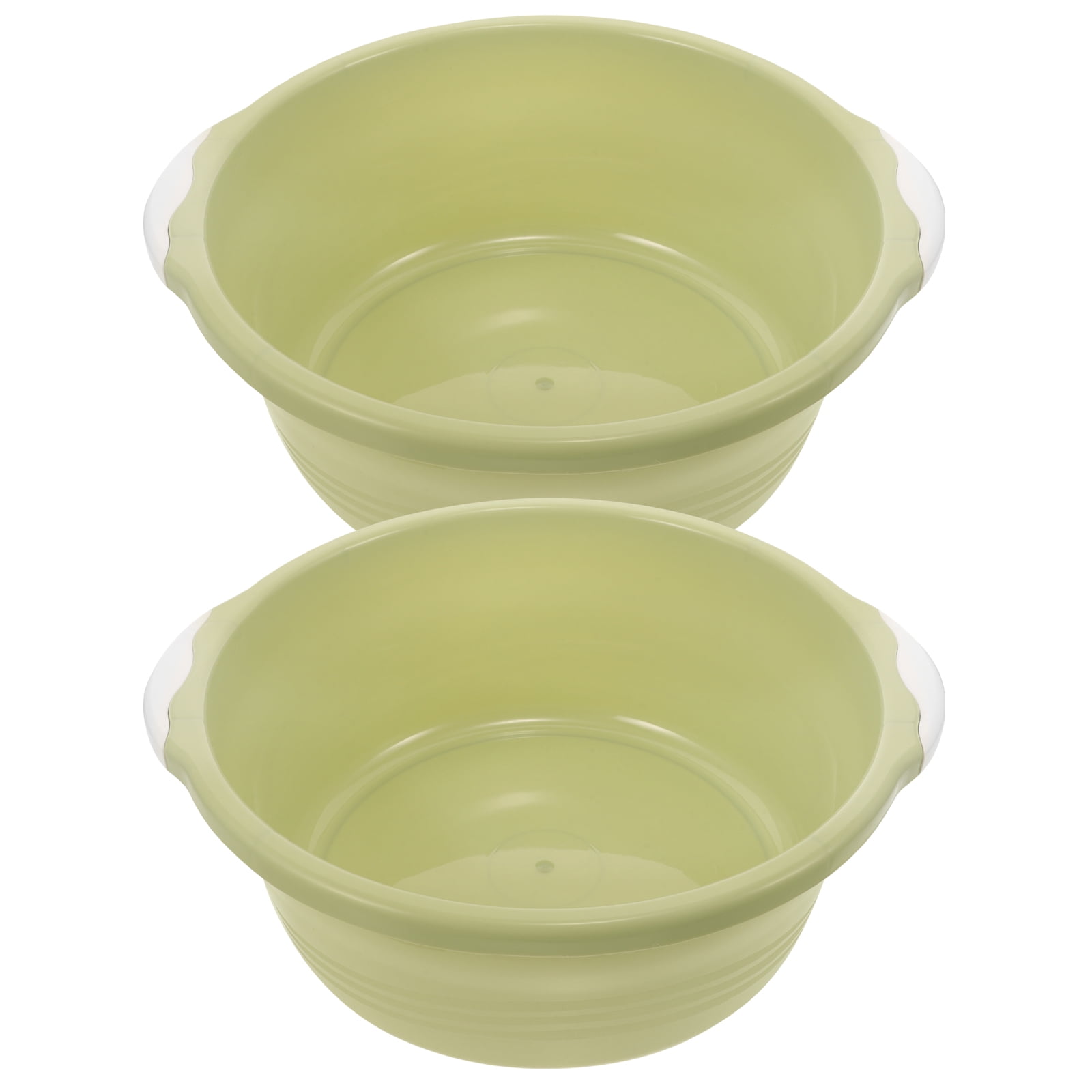 Monyance Washing Basins 2PCS Round Dish Wash Basin Plastic Laundry Hand ...