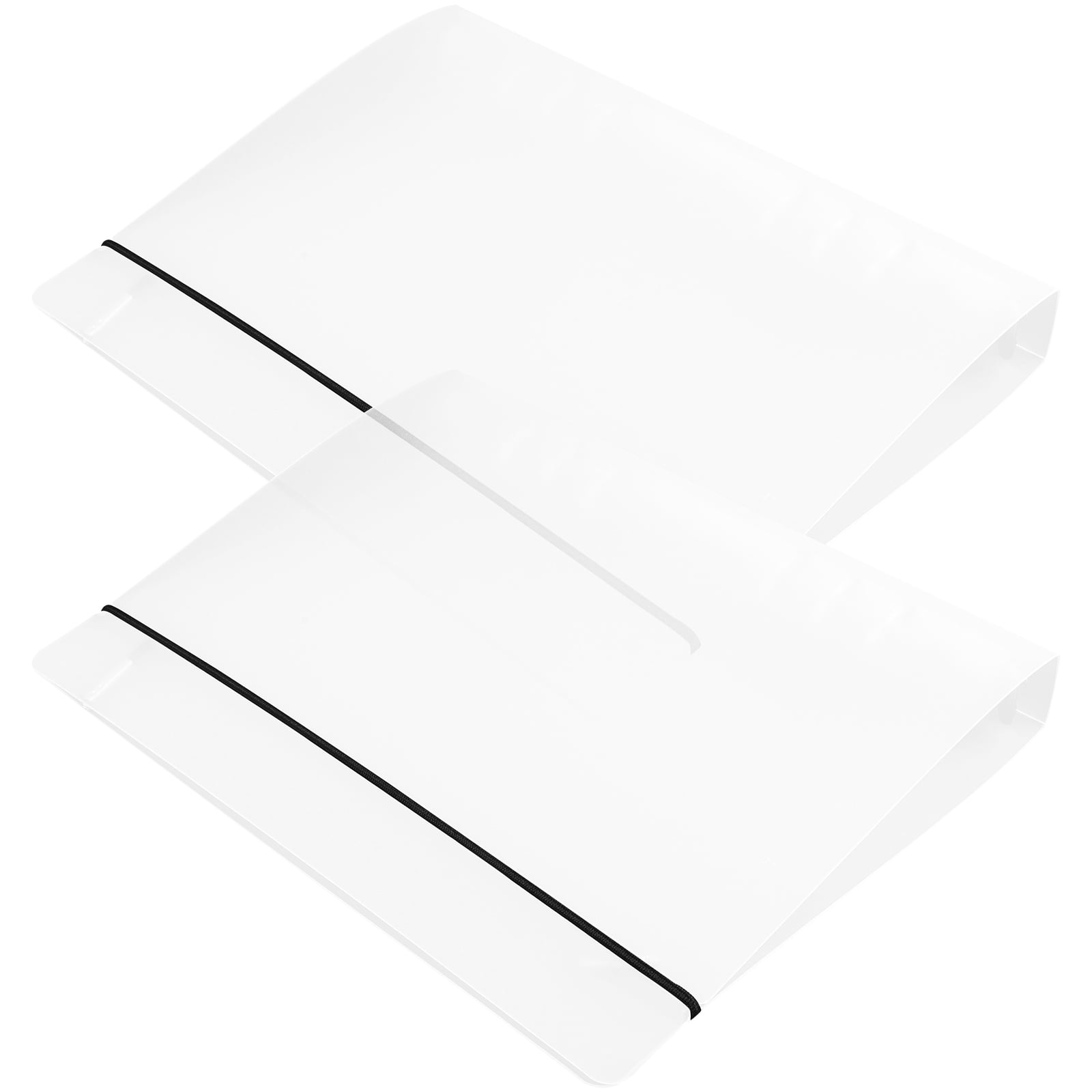 Monyance binder Clear Plastic Binder Cover A4 A5 2Pcs 6-Ring Notebook ...