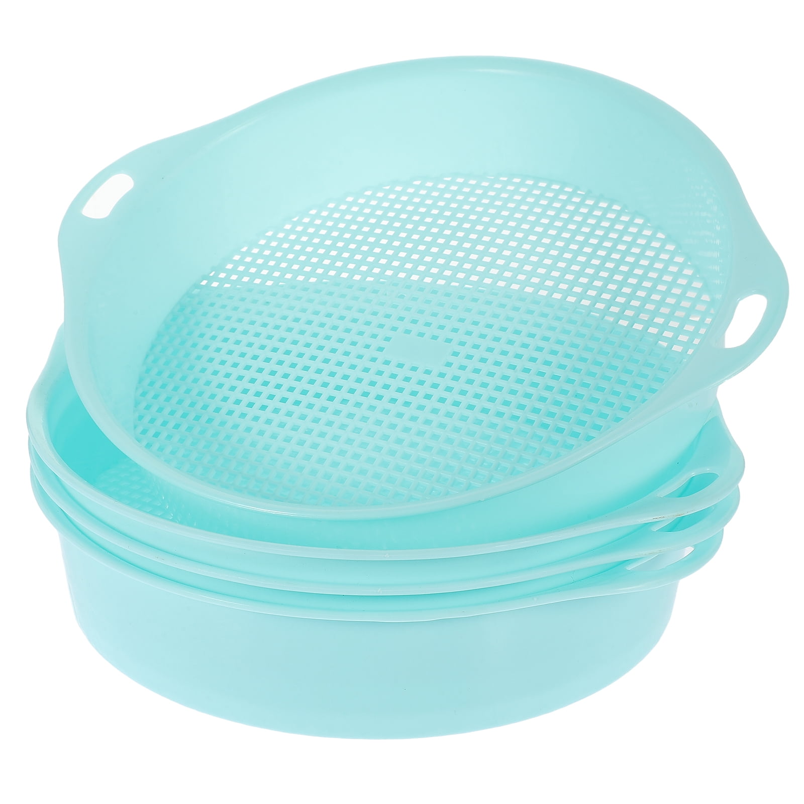 TAILTOSS Garden Sieve Plastic 4Pcs 11In Diameter Handle Design For ...