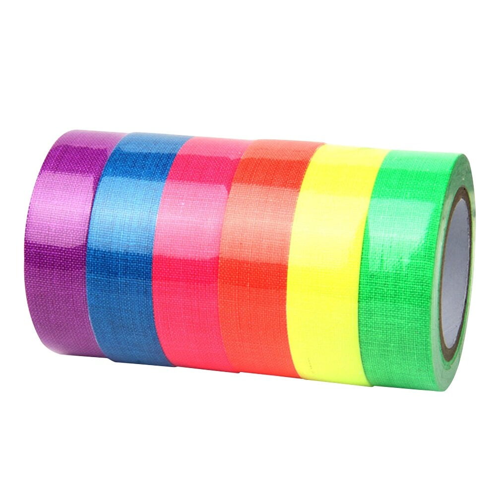 Monyance glow in the dark tape 6 Rolls of Fluorescent Tape Neon ...