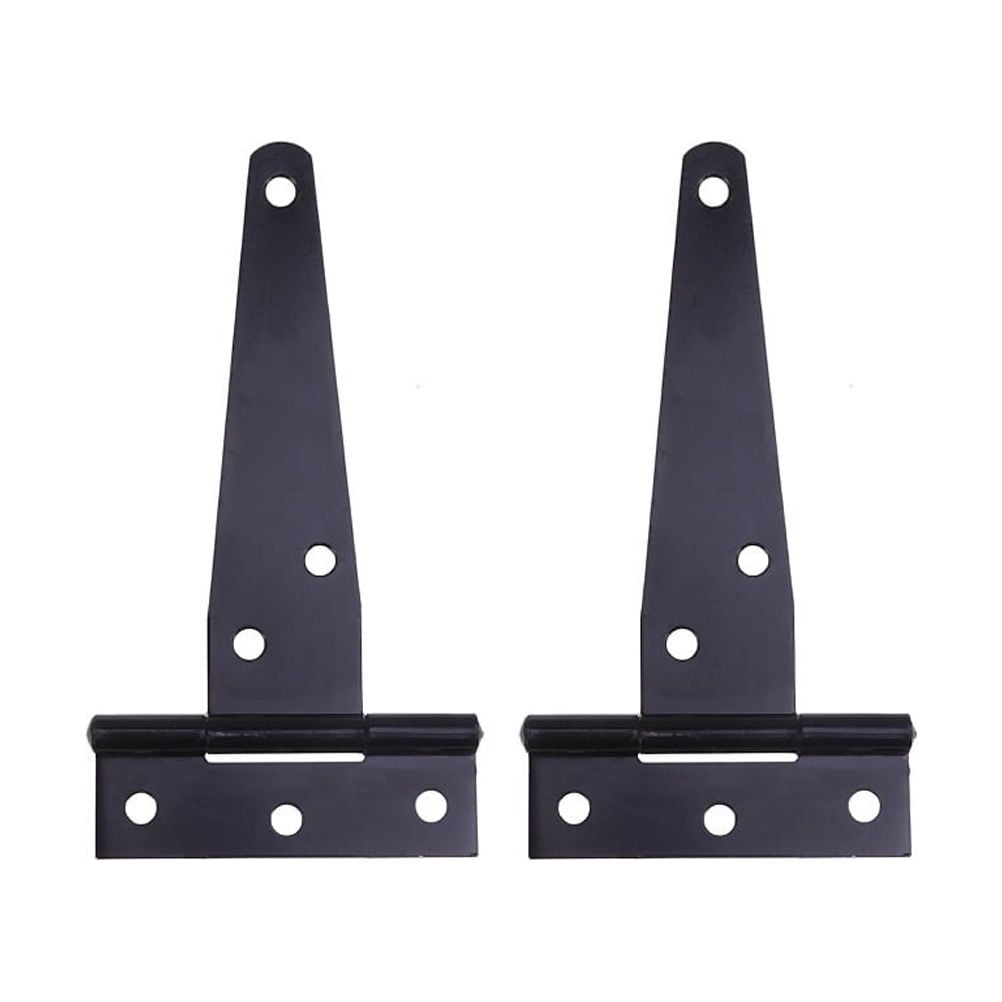 2PCS 5 Inches T Shape Rustproof Iron Light Duty Door Hinges for Shed ...