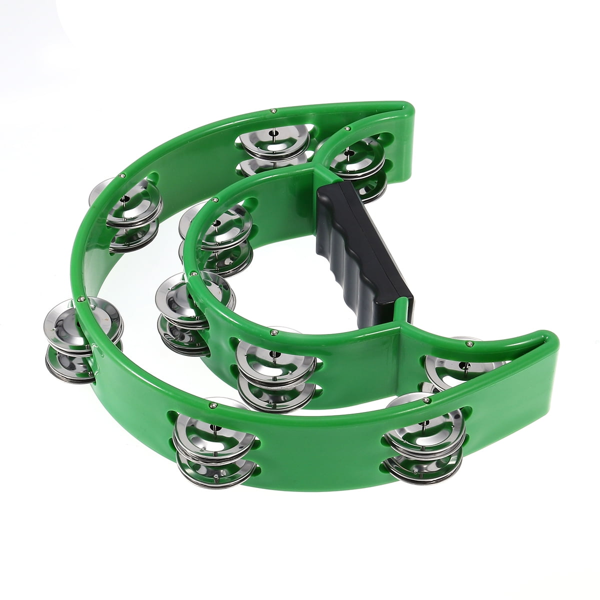 Monyance percussion tambourine Double Row Tambourine Half Moon Metal ...