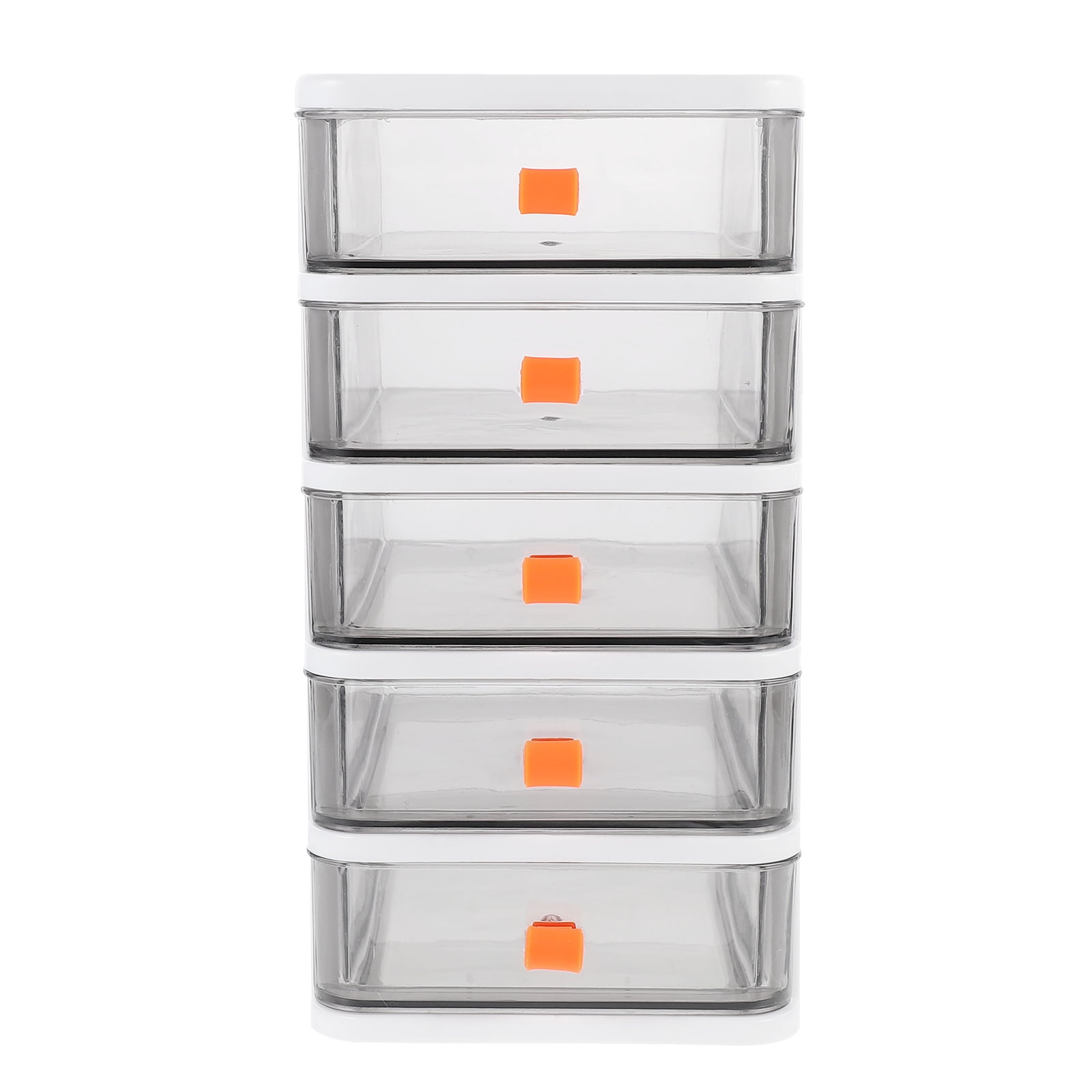Monyance small desk organizer 5-Layer Drawer Storage Box, Clear Desktop ...