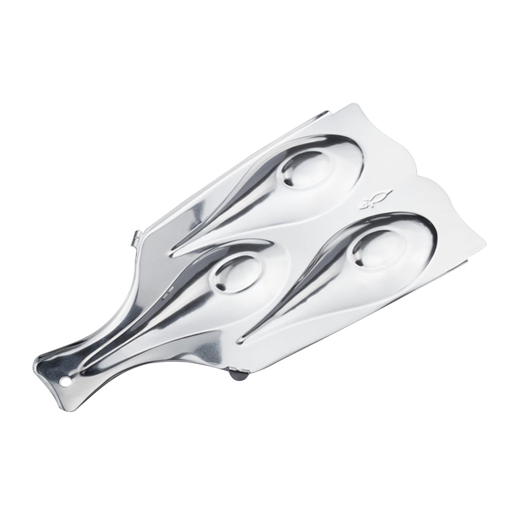 Monyance spoon rests for kitchen 3 Cavities Spoon Rest Stainless Steel ...