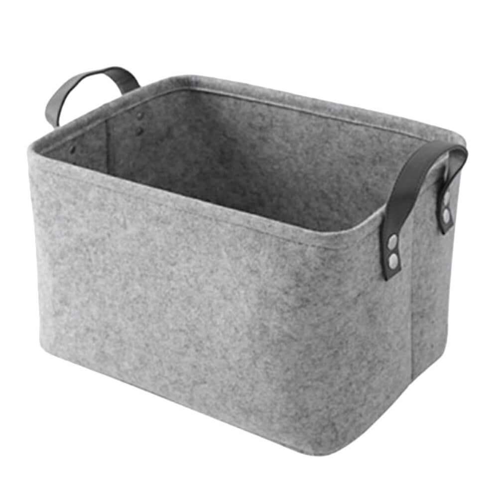 Monyance sundry basket Light Grey Felt Storage Baskets for Shelves ...