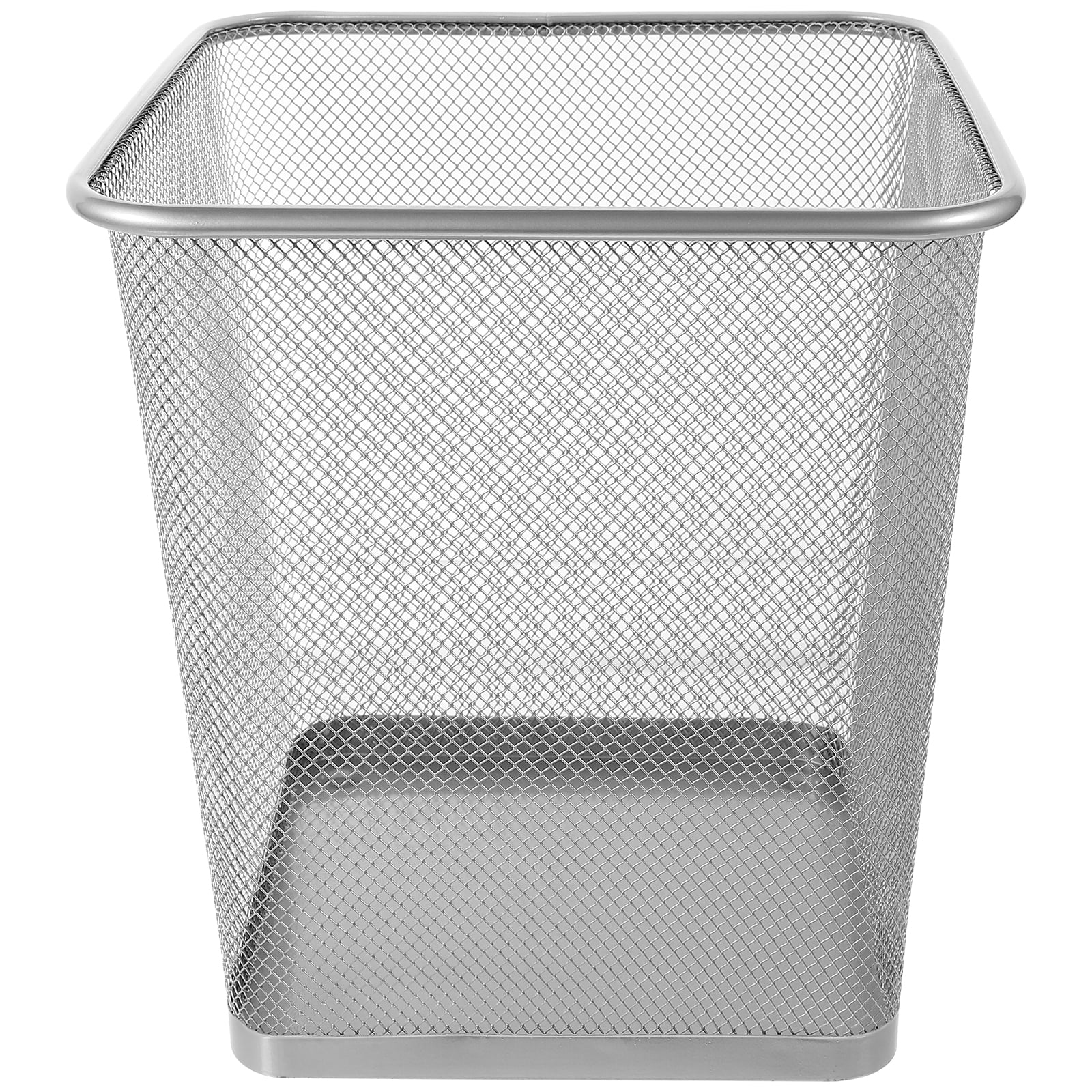 Monyance wire mesh garbage can Square Mesh Metal Trash Can for Home ...