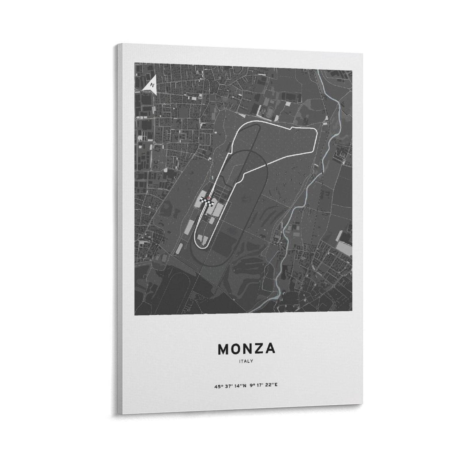 Monza Formula 1 Track Poster Gifts Canvas Painting Poster Wall Art ...