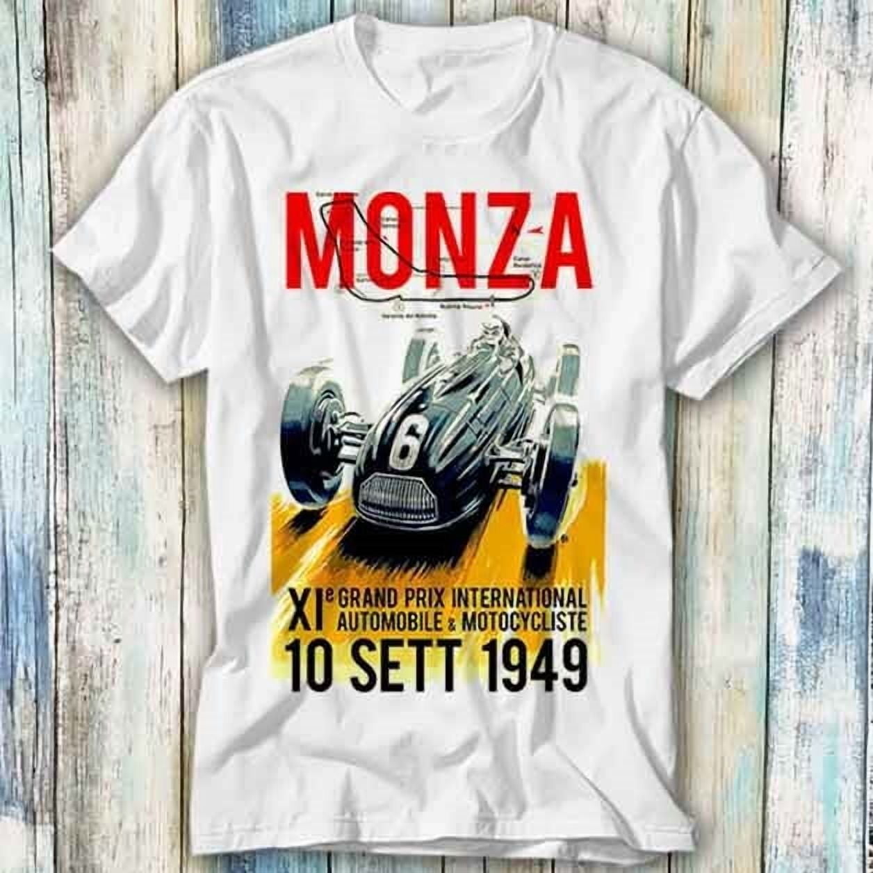 Monza Grand Prix Race 1949 Auto Racing T Shirt Meme Gift Top Tee Unisex ...