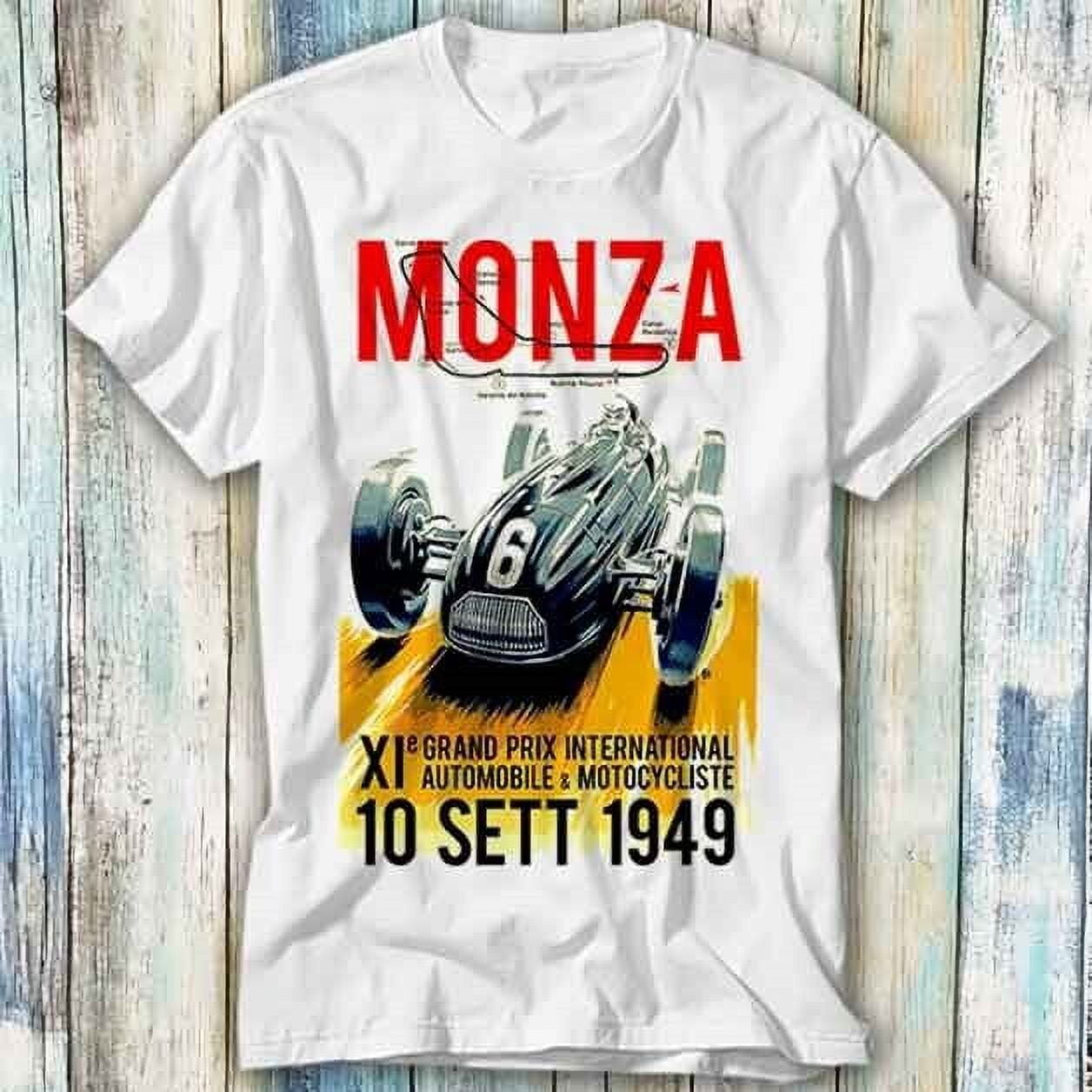 Monza Grand Prix Race 1949 Auto Racing T Shirt Meme Gift Top Tee Unisex ...