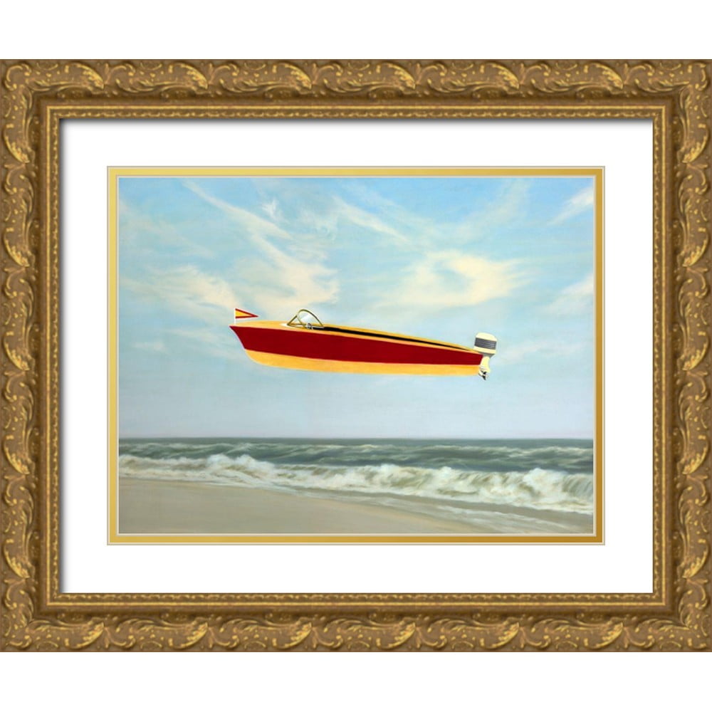 Monzon, Rick 24x19 Gold Ornate Wood Framed with Double Matting Museum Art Print Titled ...