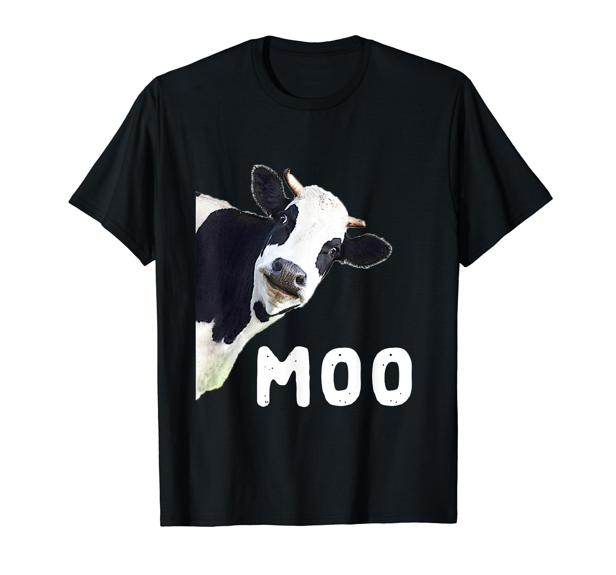 Moo Cow T-Shirt Black Tee - Walmart.com