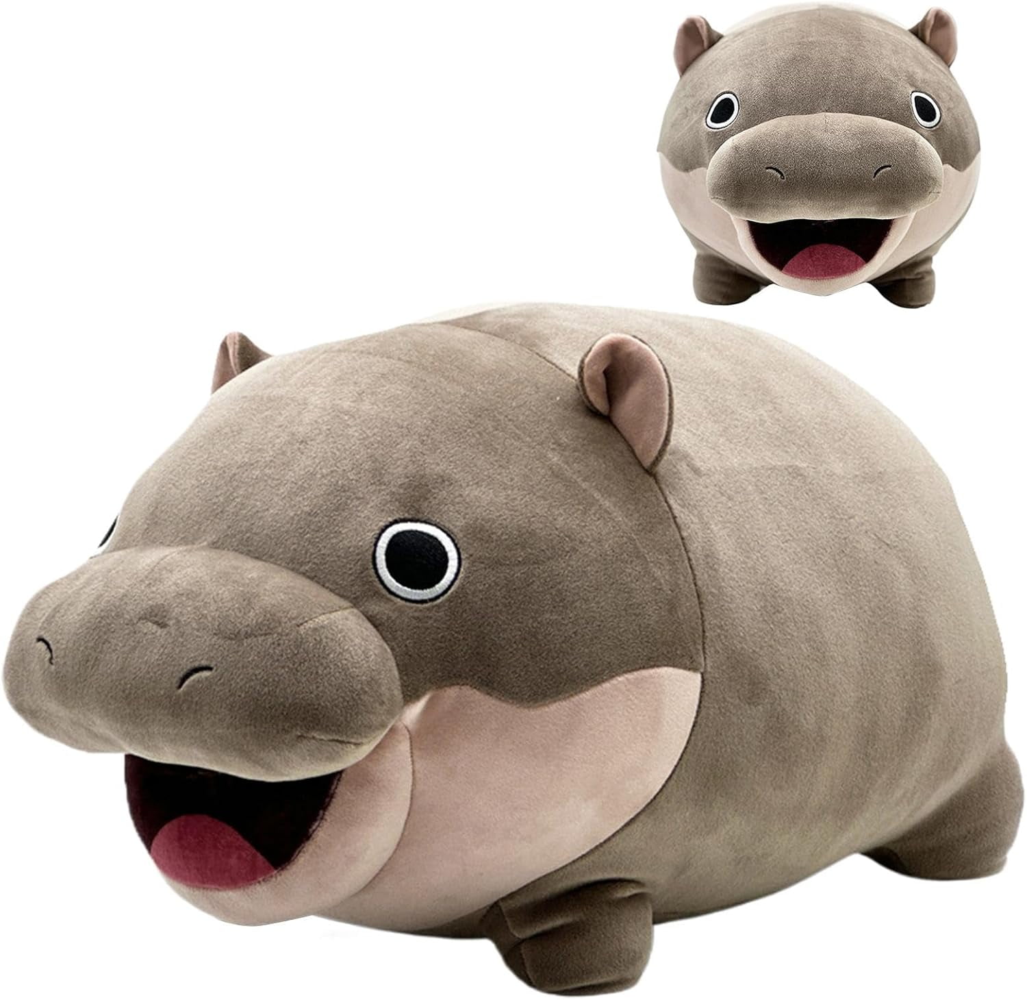 Moo Deng Hippo Plush, Moo Deng Plush Toys,Moo Deng Toy,Cute Pygmy Hippo ...