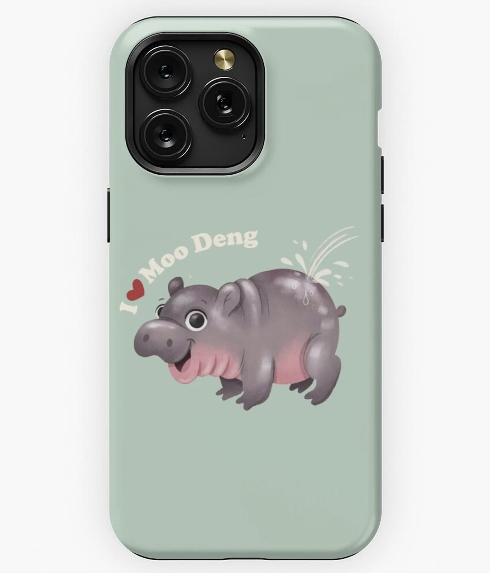 Moo Deng Hippo The Famous Viral Baby Animal A4466 Phone Case for iPhone ...