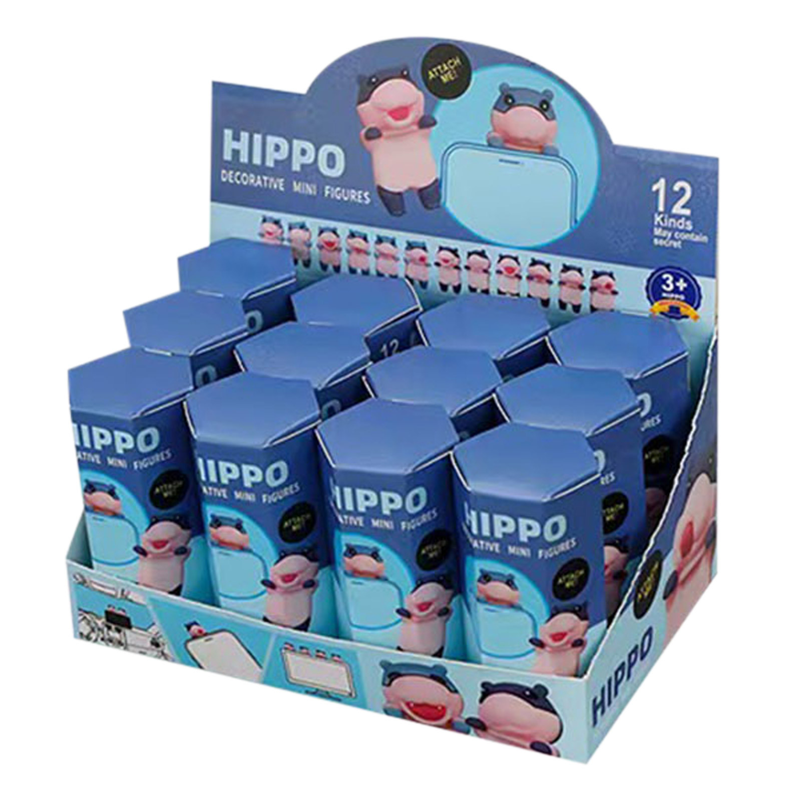 Moo Deng Hippo Toy Blind Box, Moo Deng Hippo Toy Cute Collectible ...