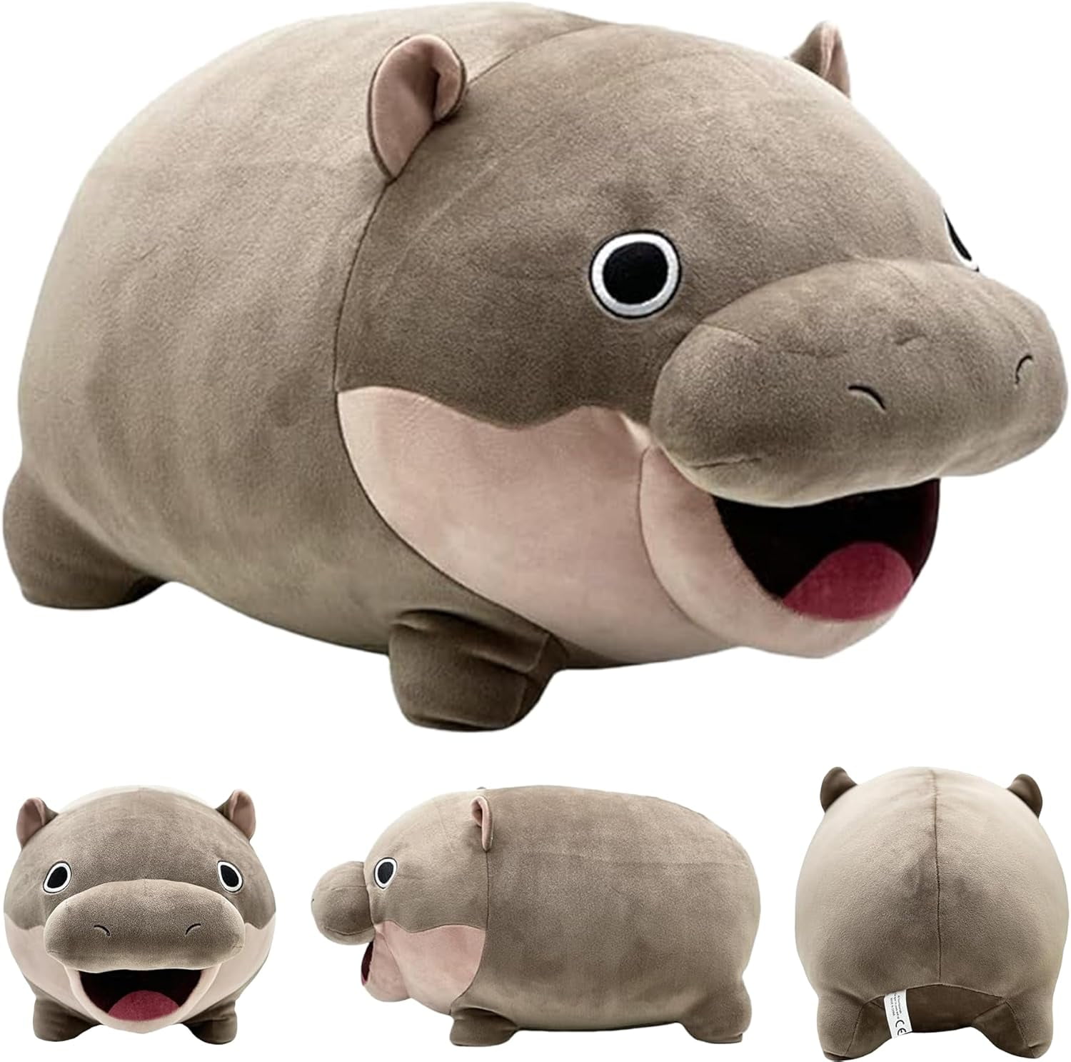 Moo Deng Plush Toys,Mini Hippopotamus Dwarf Hippopotamus Plush Doll ...