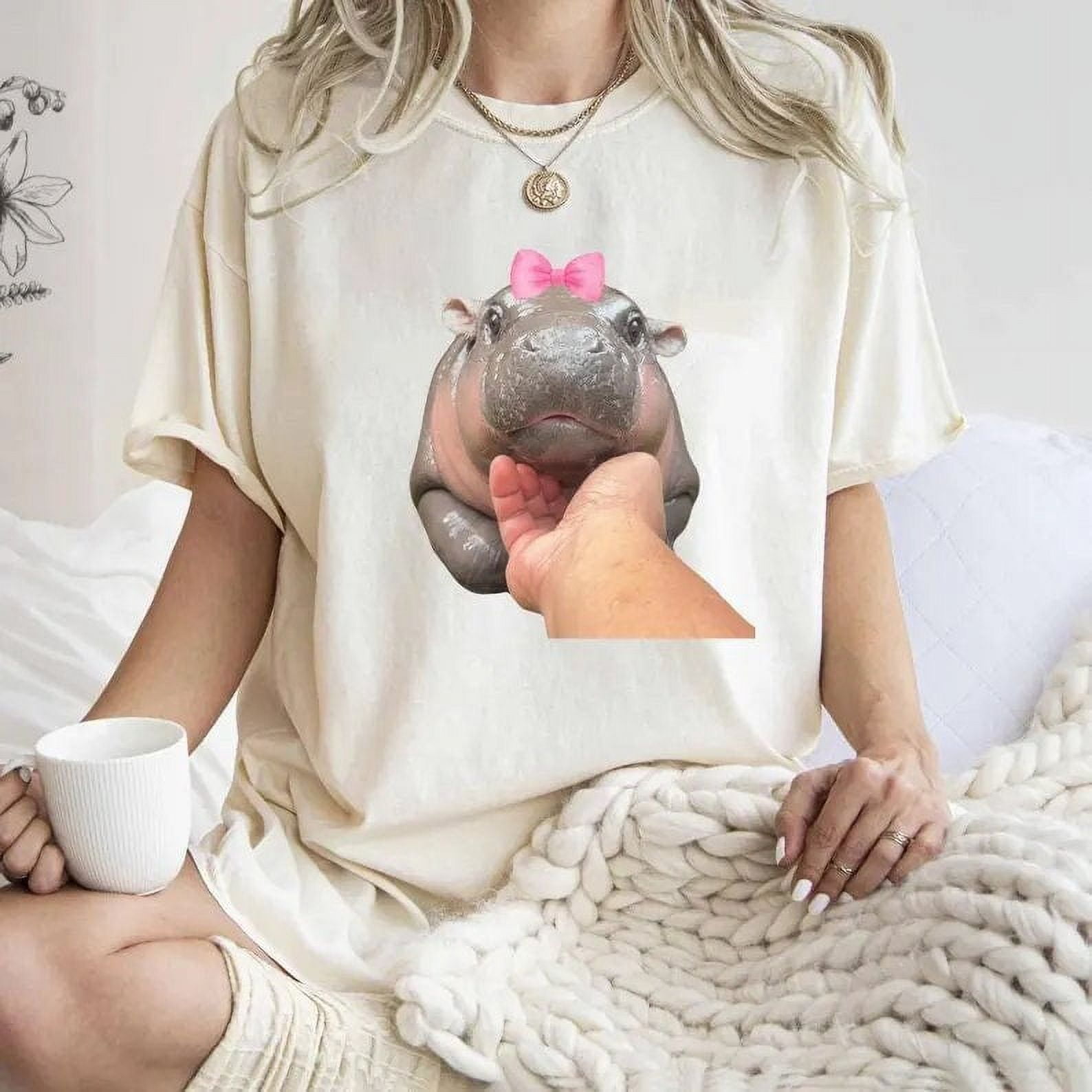 Moo Deng Thai Hippo Meme Shirt, Cute Thai Baby Hippo Shirt, Moo Deng I ...