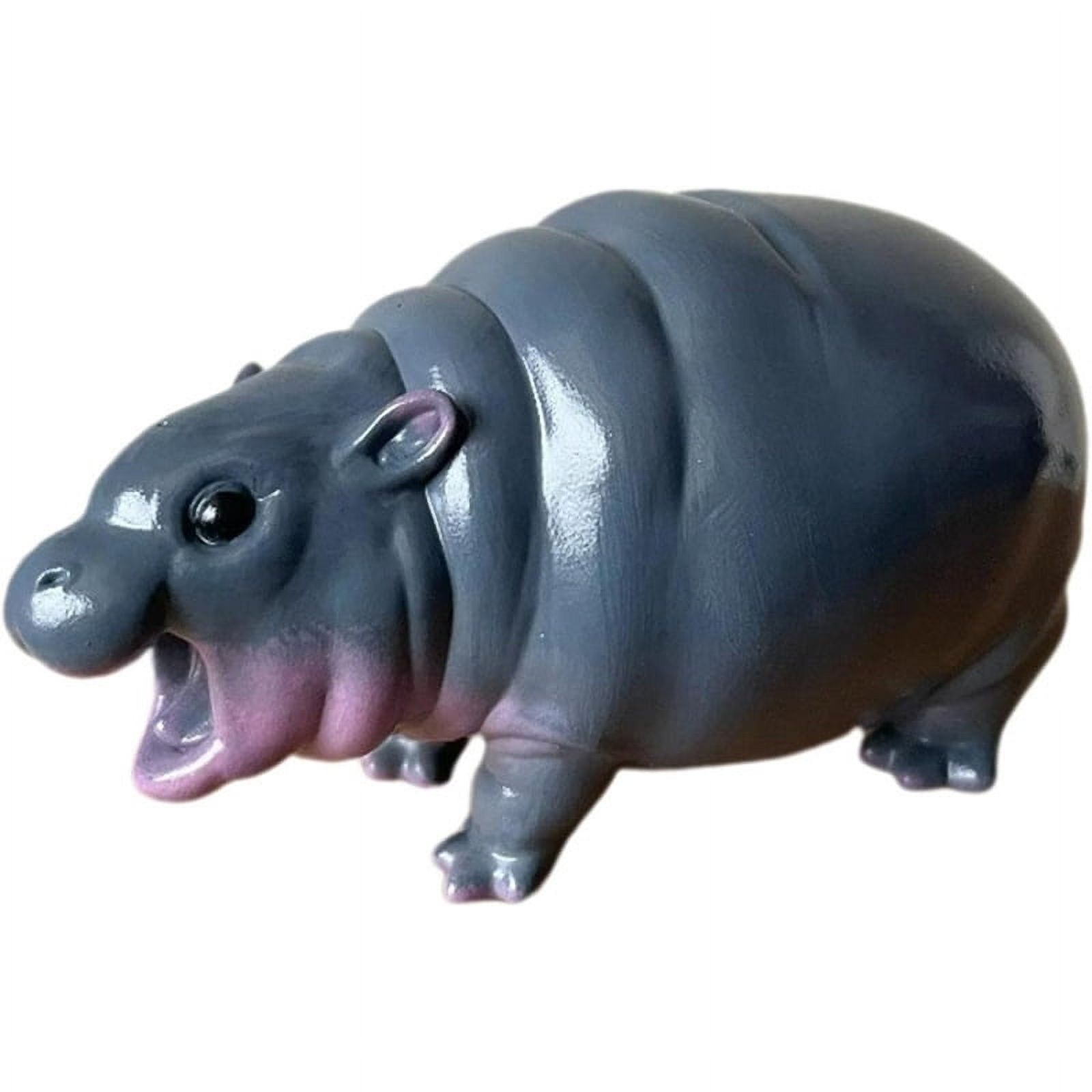 Moo Deng Toy | Moo Deng Hippo,Bouncy Pork Pygmy Hippo Statue,Hippo ...