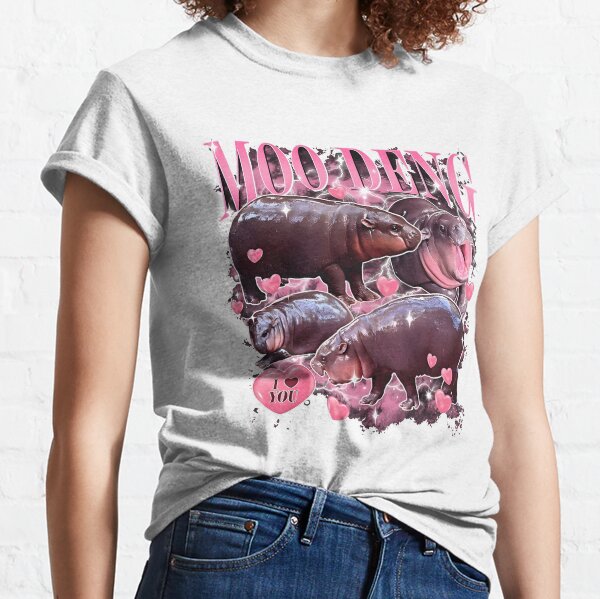 Moo Deng, Vintage Moo Deng Bootleg Rap Classic T-Shirt - Walmart.com